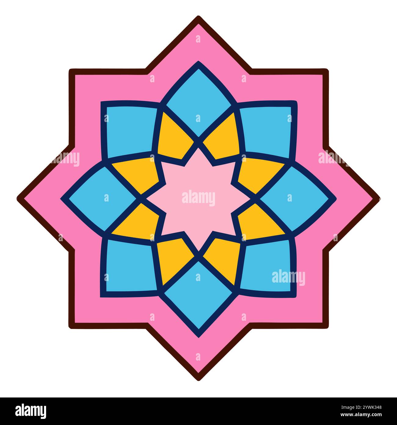 Beautiful Islamic Geometric Pattern - Elegant Arabic Star Design for ...