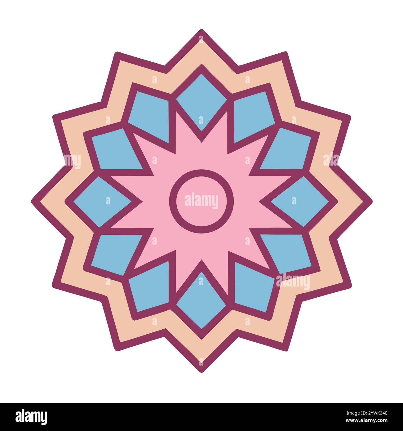 Beautiful Islamic Geometric Pattern - Elegant Arabic Star Design for ...