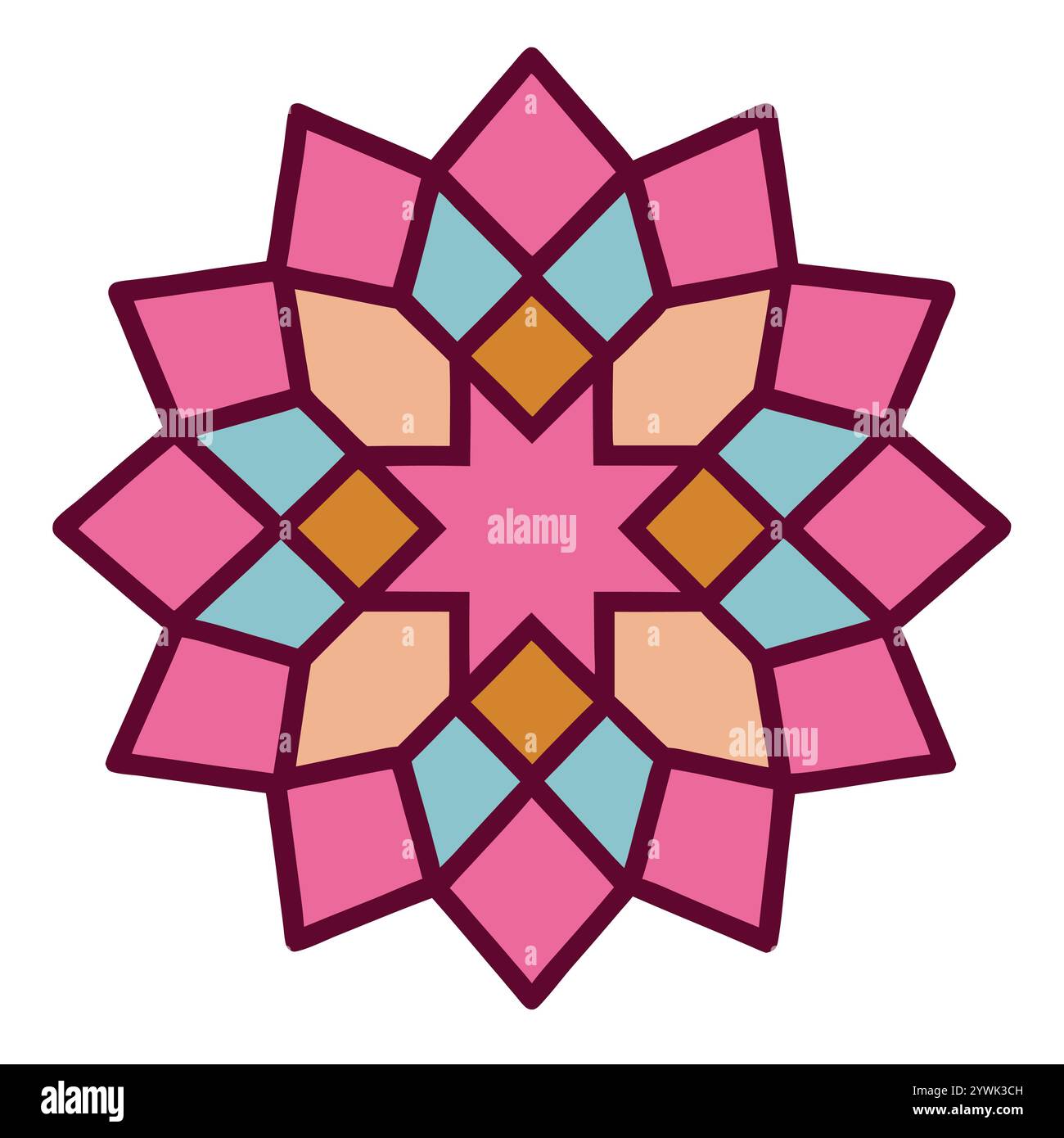 Beautiful Islamic Geometric Pattern - Elegant Arabic Star Design for ...