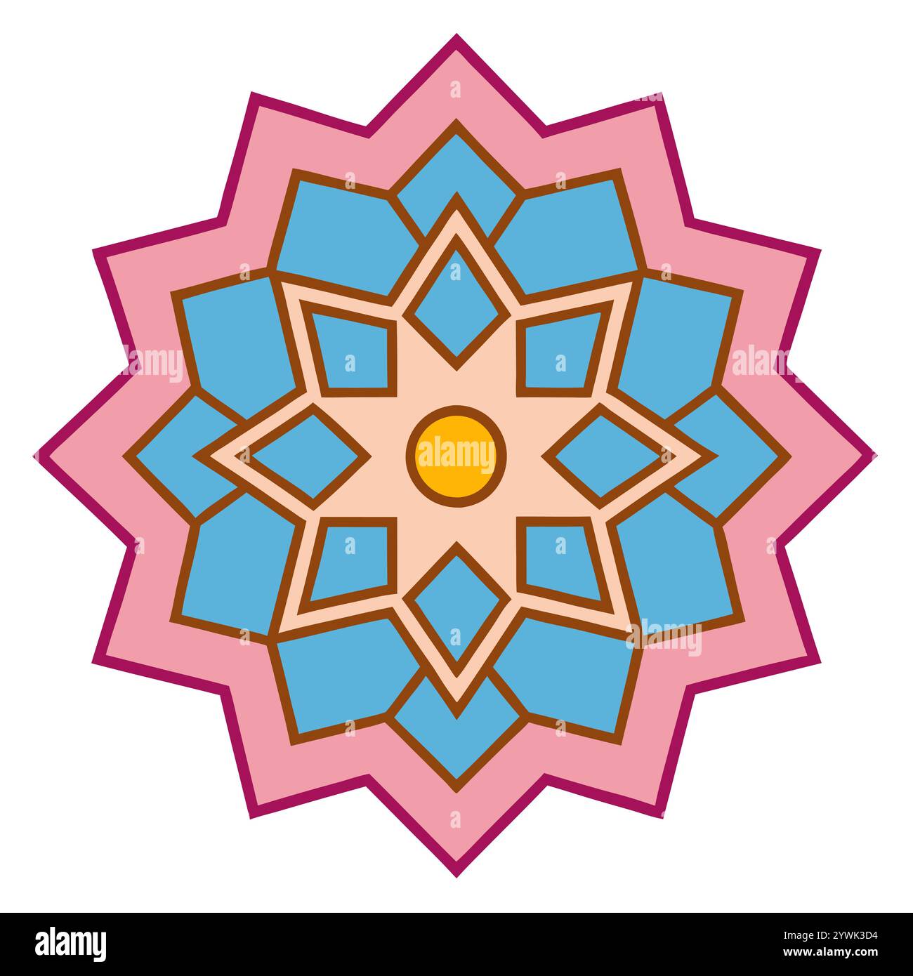 Beautiful Islamic Geometric Pattern - Elegant Arabic Star Design for ...