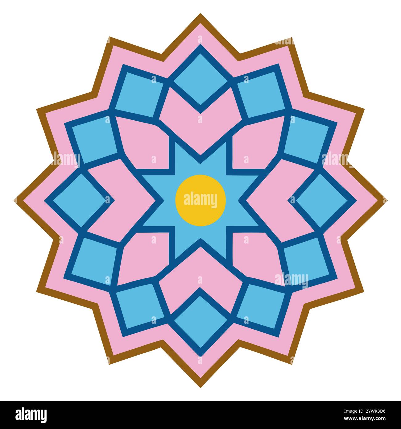Beautiful Islamic Geometric Pattern - Elegant Arabic Star Design for ...