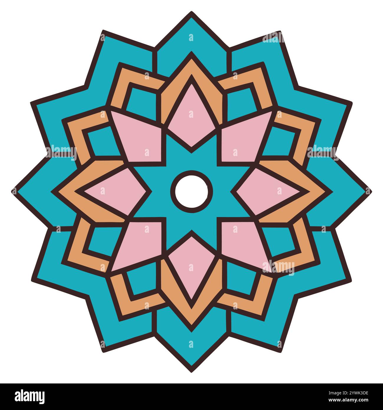Beautiful Islamic Geometric Pattern - Elegant Arabic Star Design for ...