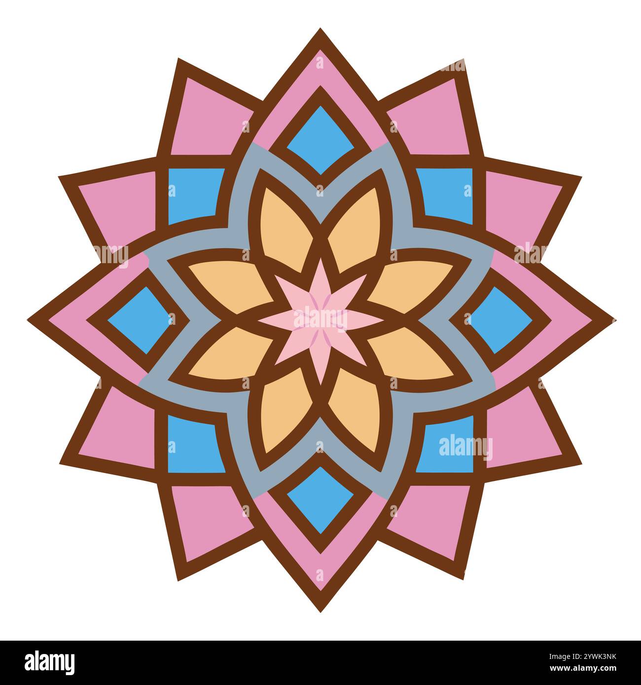 Beautiful Islamic Geometric Pattern - Elegant Arabic Star Design for ...