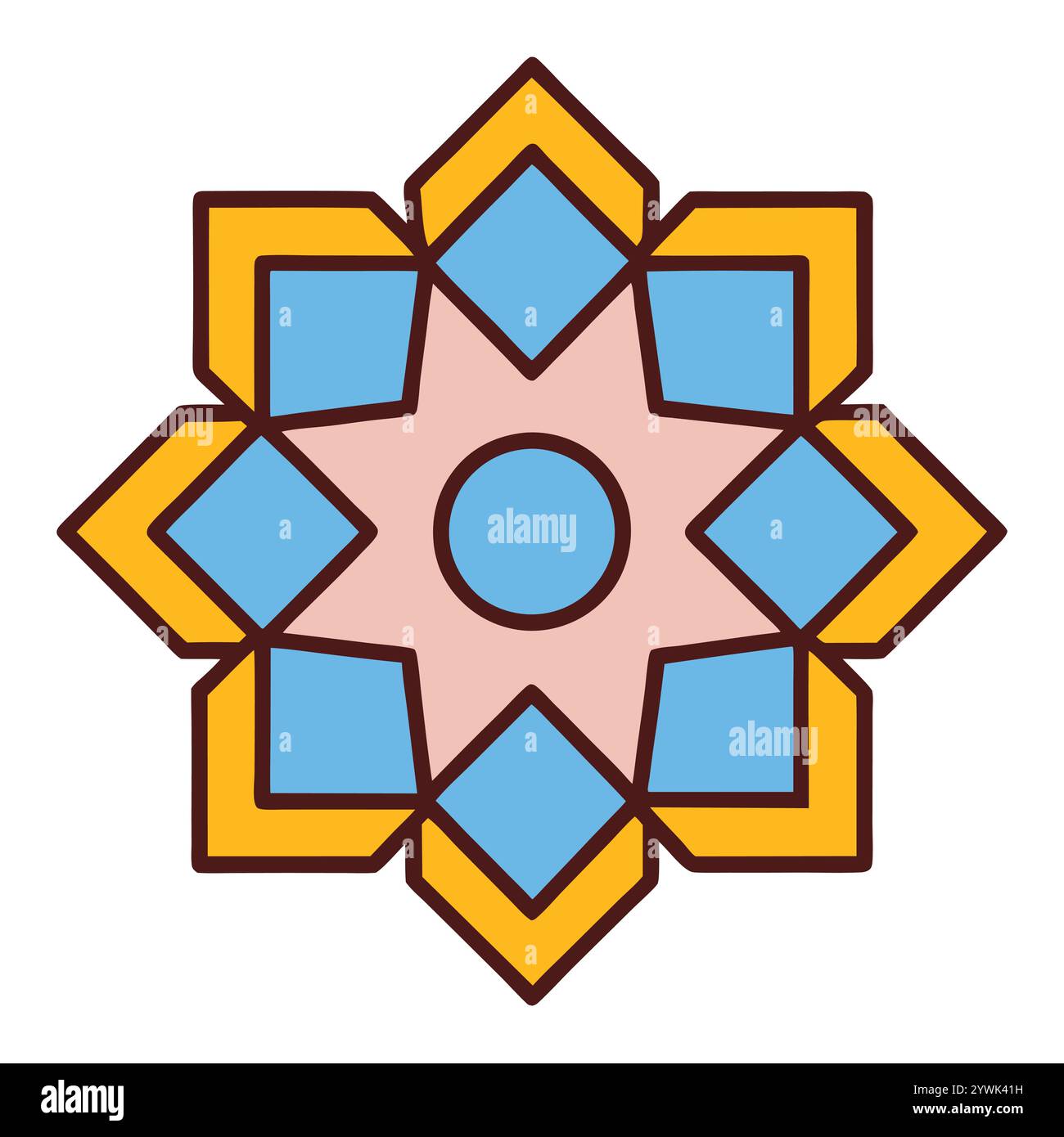 Beautiful Islamic Geometric Pattern - Elegant Arabic Star Design for ...
