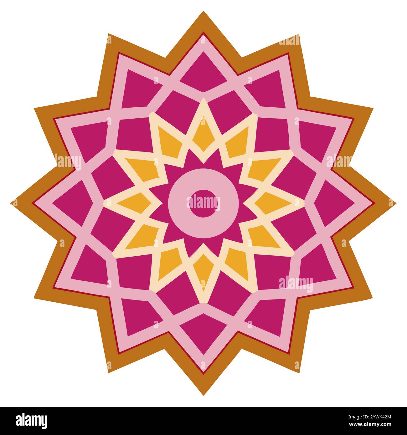 Beautiful Islamic Geometric Pattern - Elegant Arabic Star Design for ...