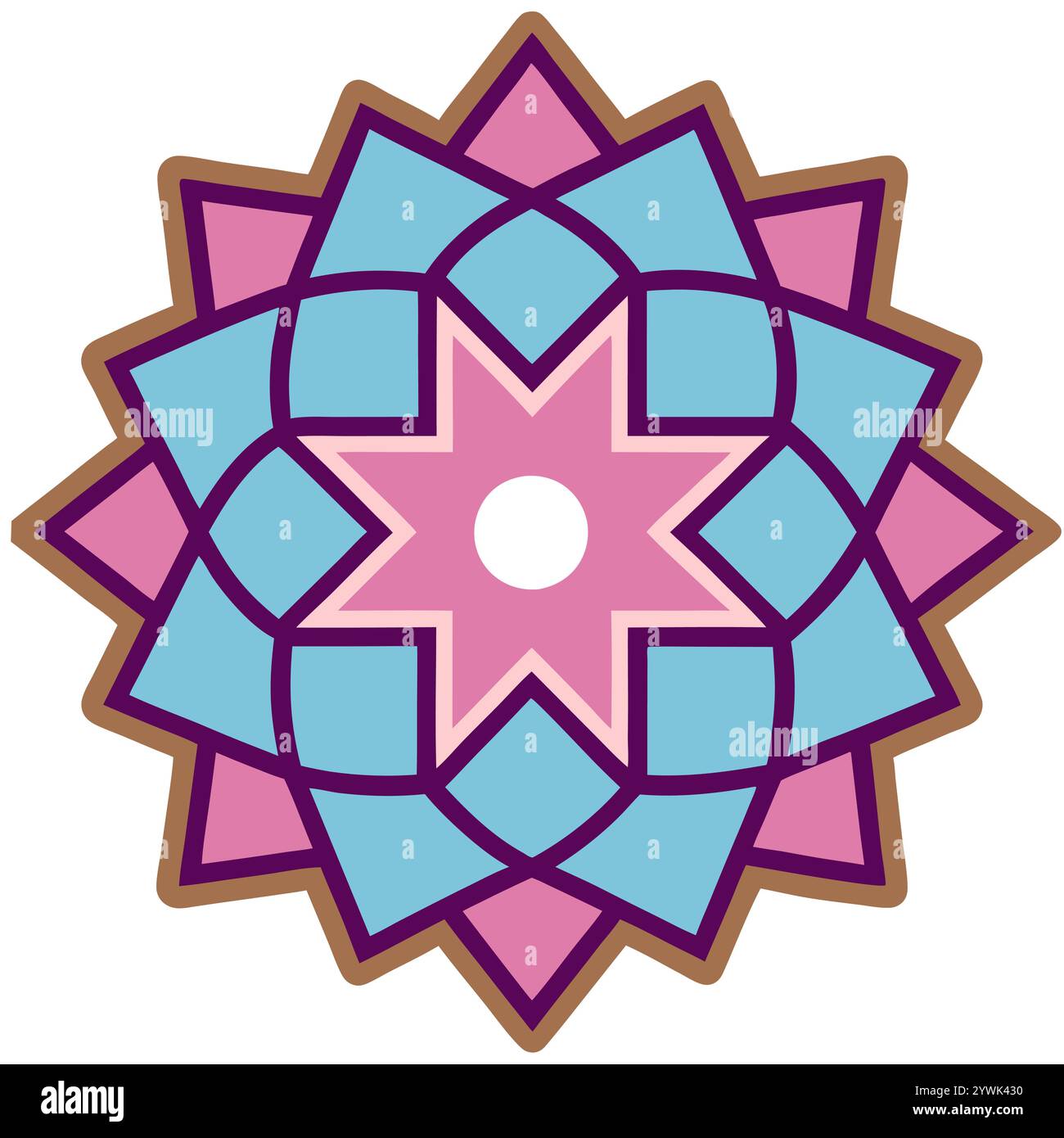 Beautiful Islamic Geometric Pattern - Elegant Arabic Star Design for ...