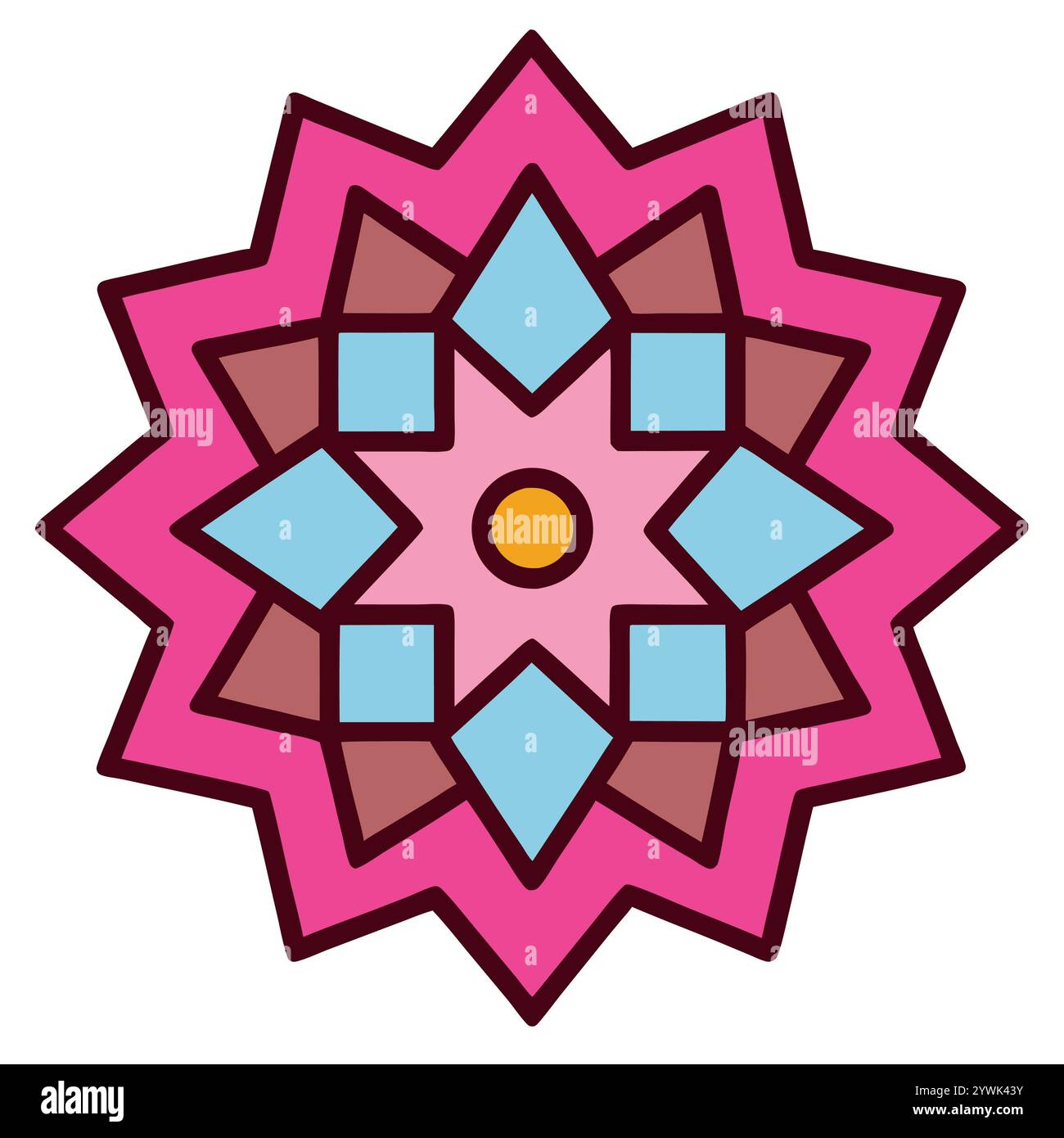 Beautiful Islamic Geometric Pattern - Elegant Arabic Star Design for ...