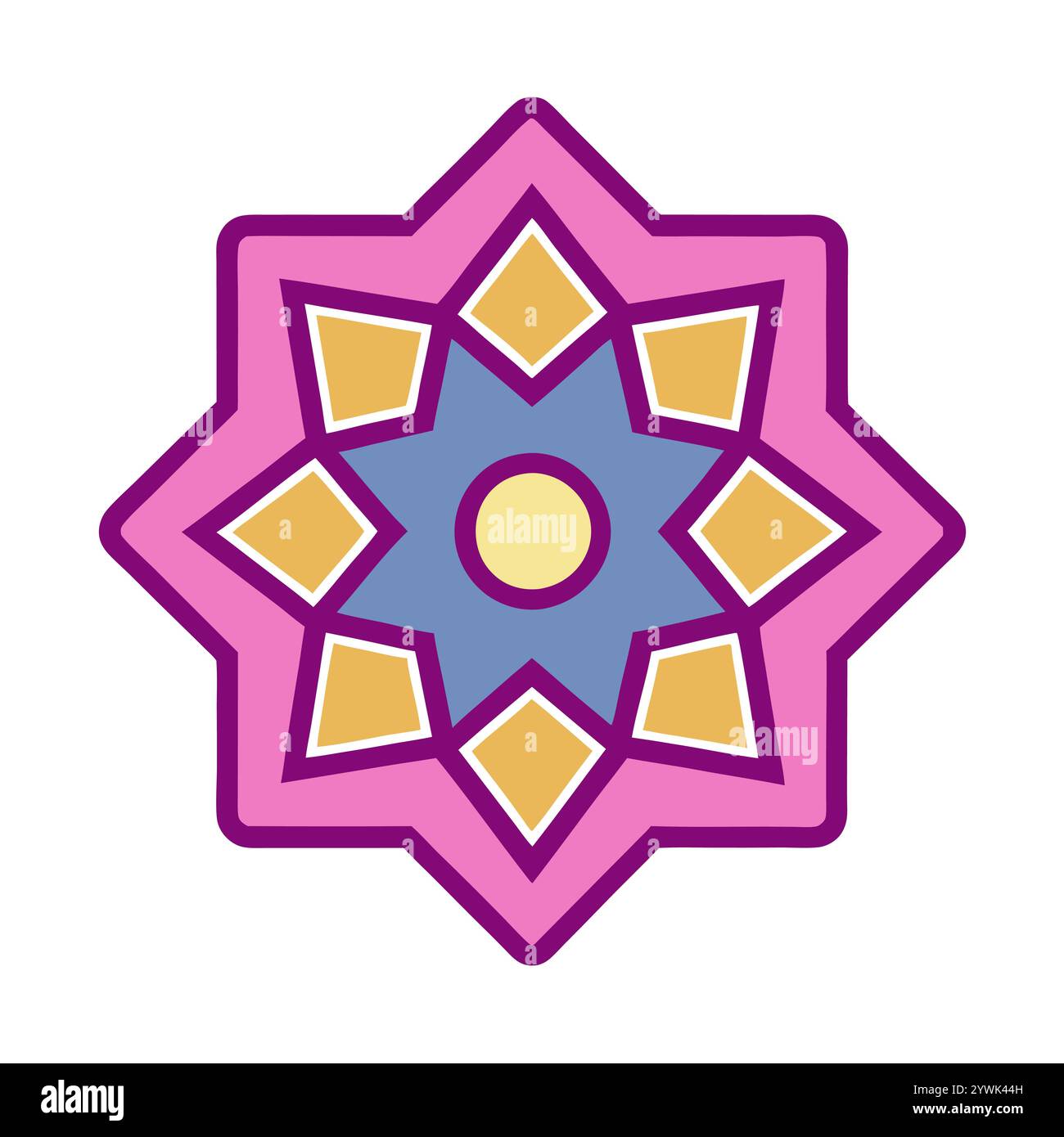 Beautiful Islamic Geometric Pattern - Elegant Arabic Star Design for ...