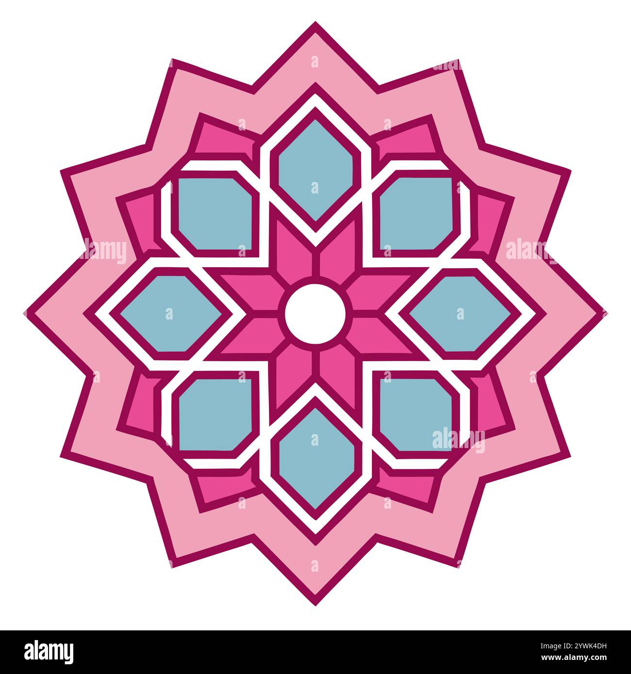 Beautiful Islamic Geometric Pattern - Elegant Arabic Star Design for ...