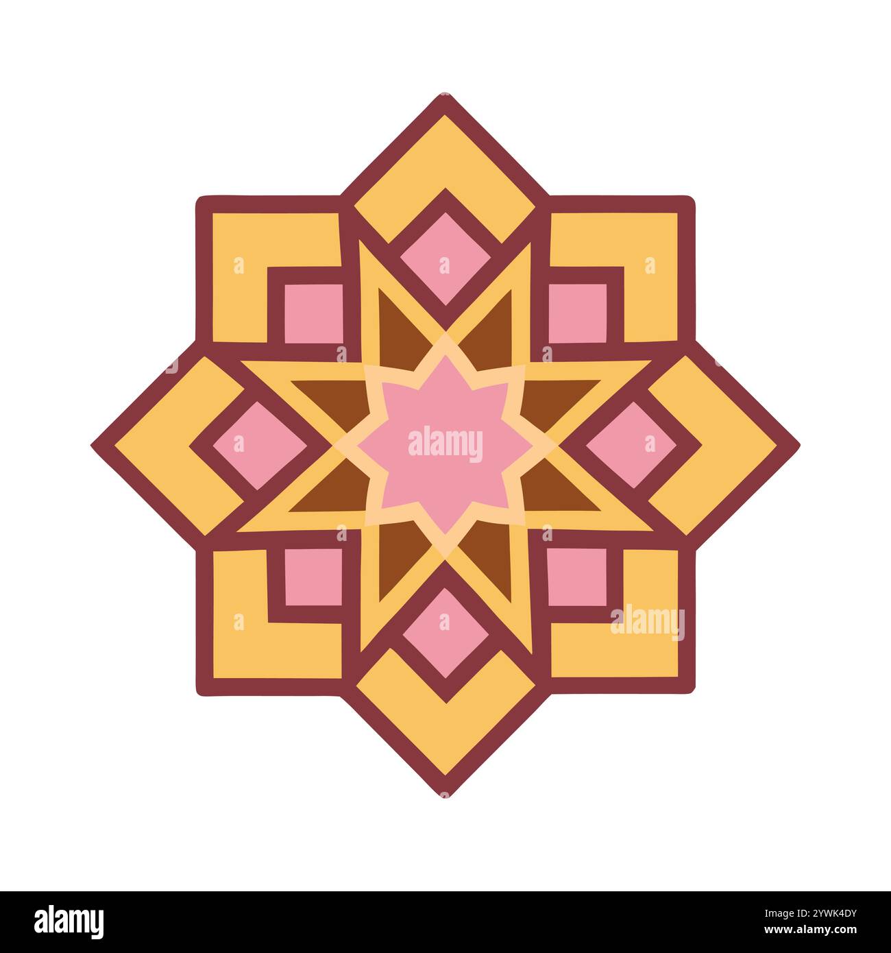 Beautiful Islamic Geometric Pattern - Elegant Arabic Star Design for ...