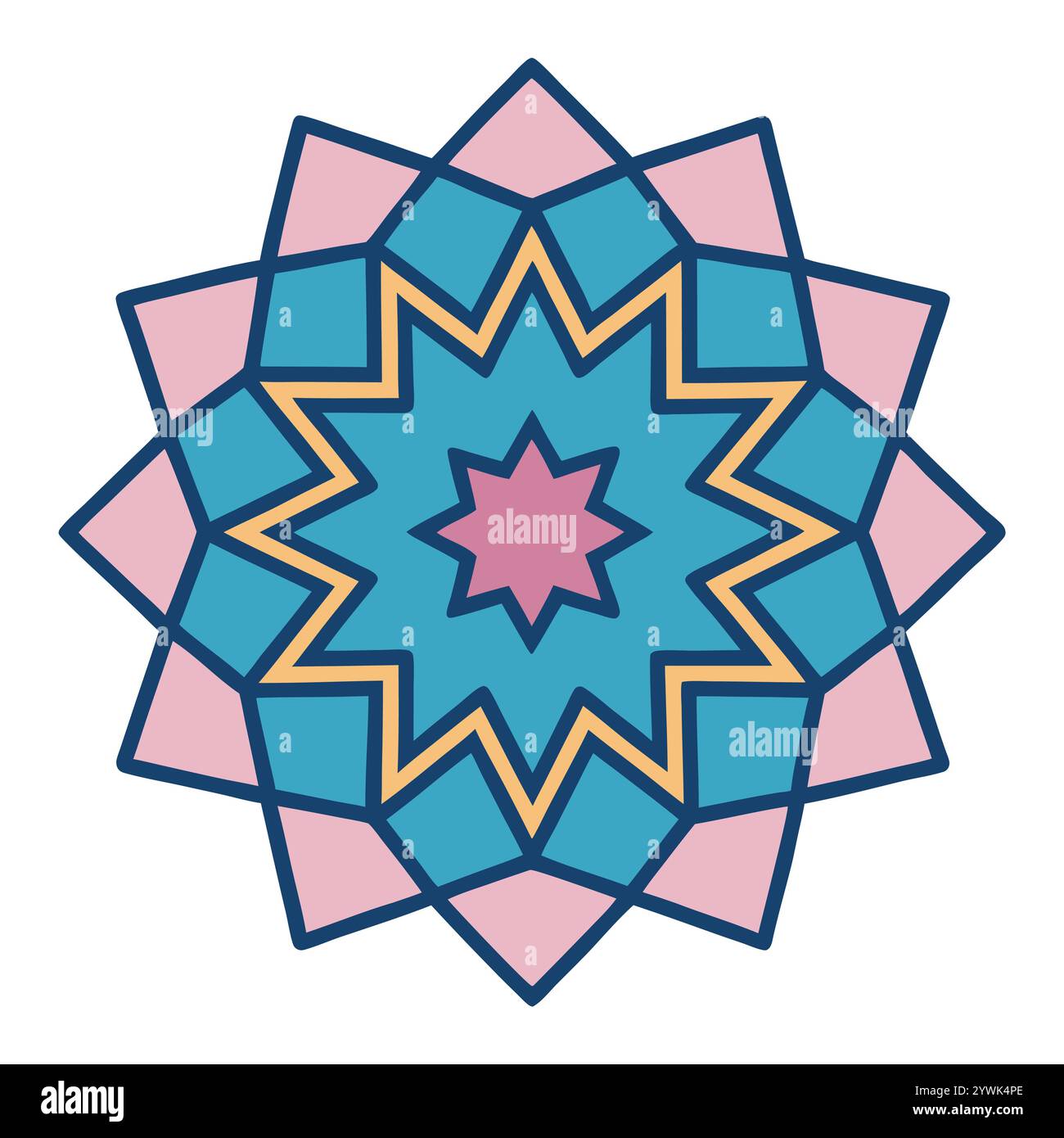 Beautiful Islamic Geometric Pattern - Elegant Arabic Star Design for ...