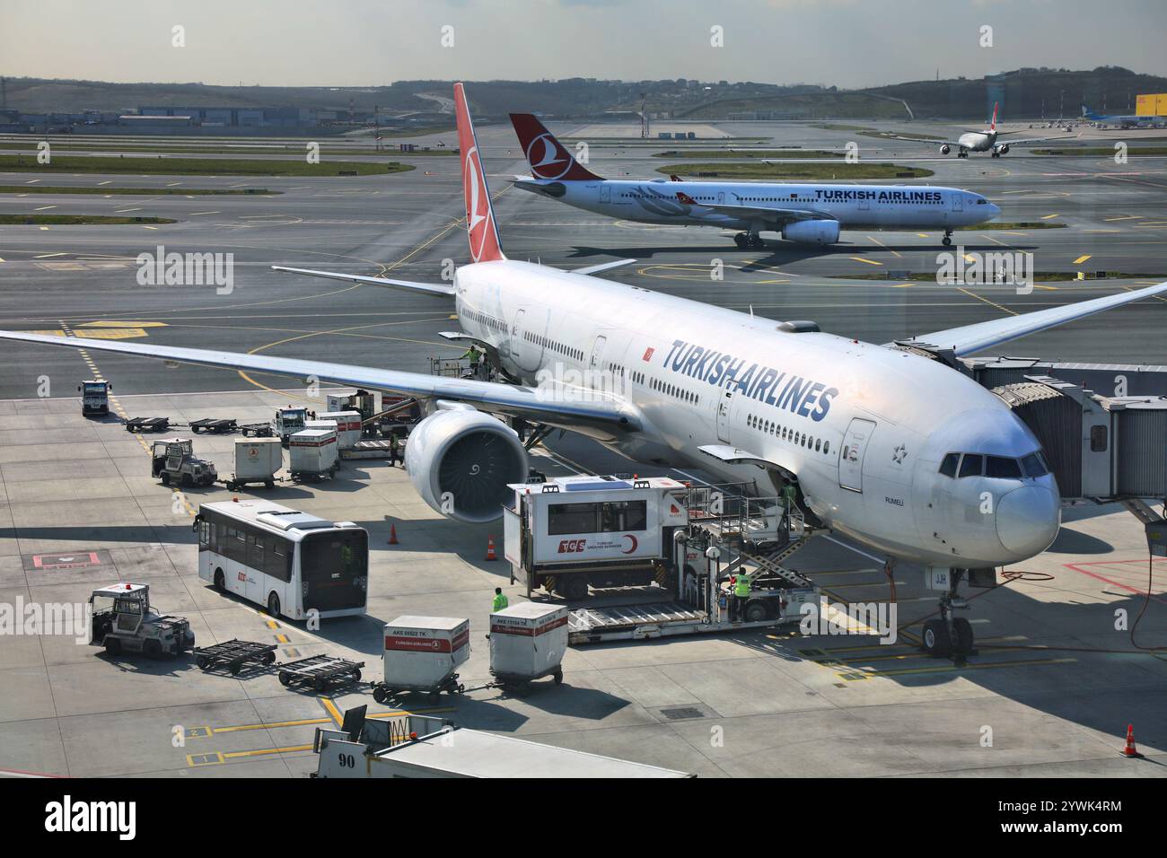 ISTANBUL, TURKEY - MARCH 18, 2024: Boeing 777-300ER aircraft of Turkish ...