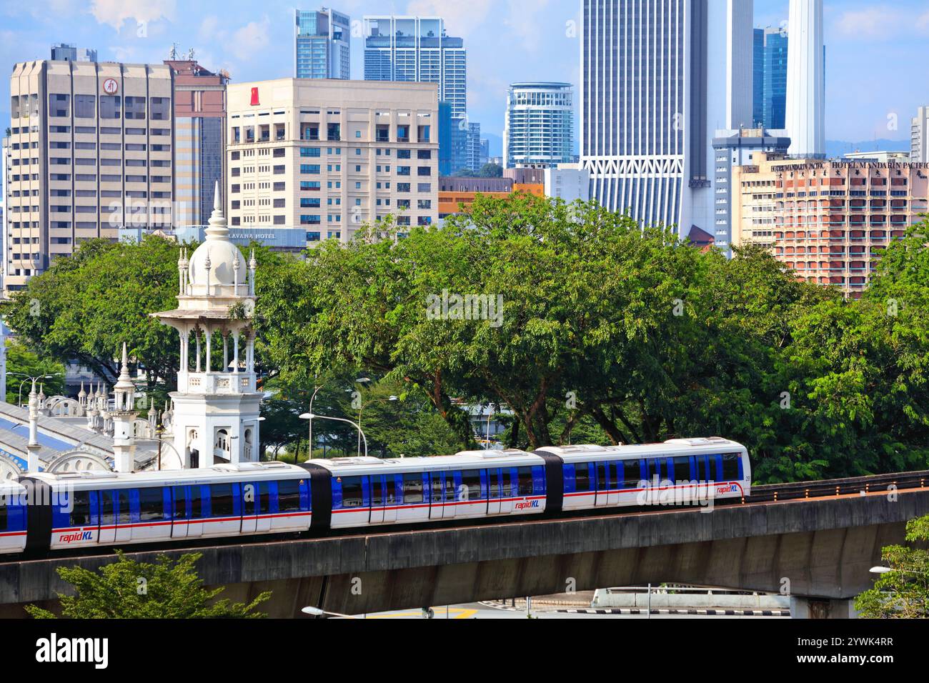 KUALA LUMPUR, MALAYSIA - MARCH 17, 2024: Rapid KL LRT public ...