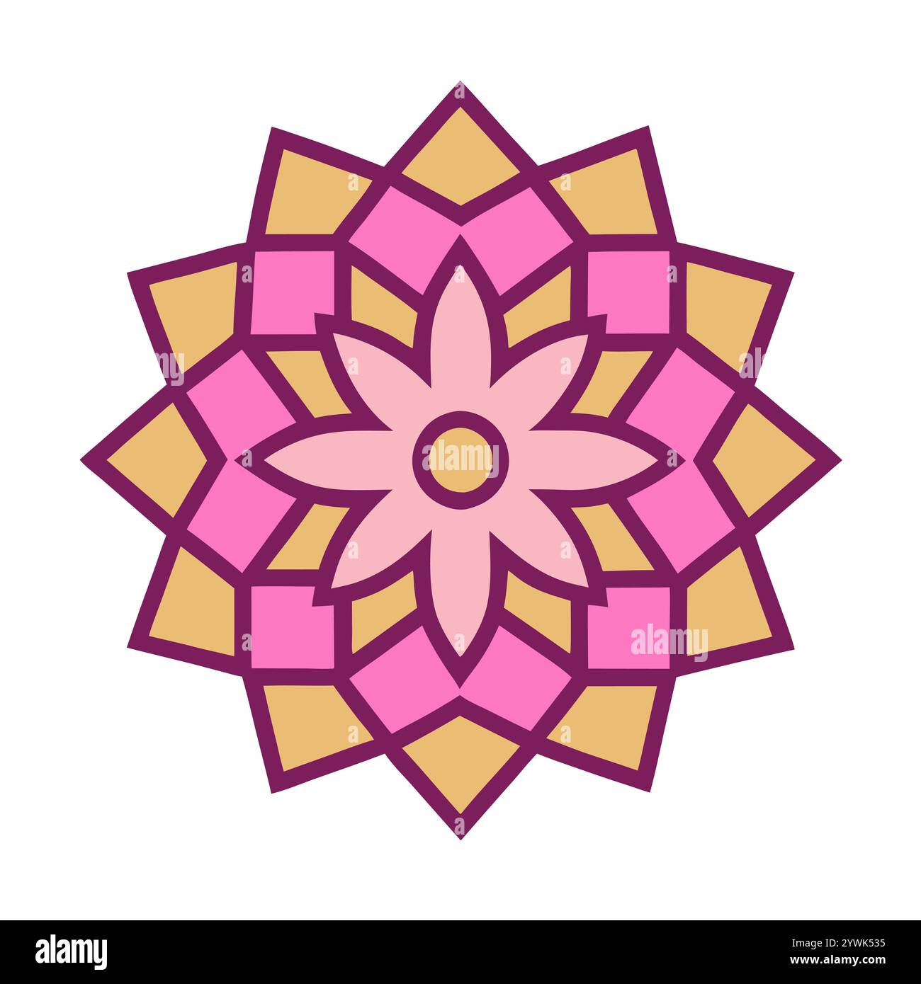 Beautiful Islamic Geometric Pattern - Elegant Arabic Star Design for ...