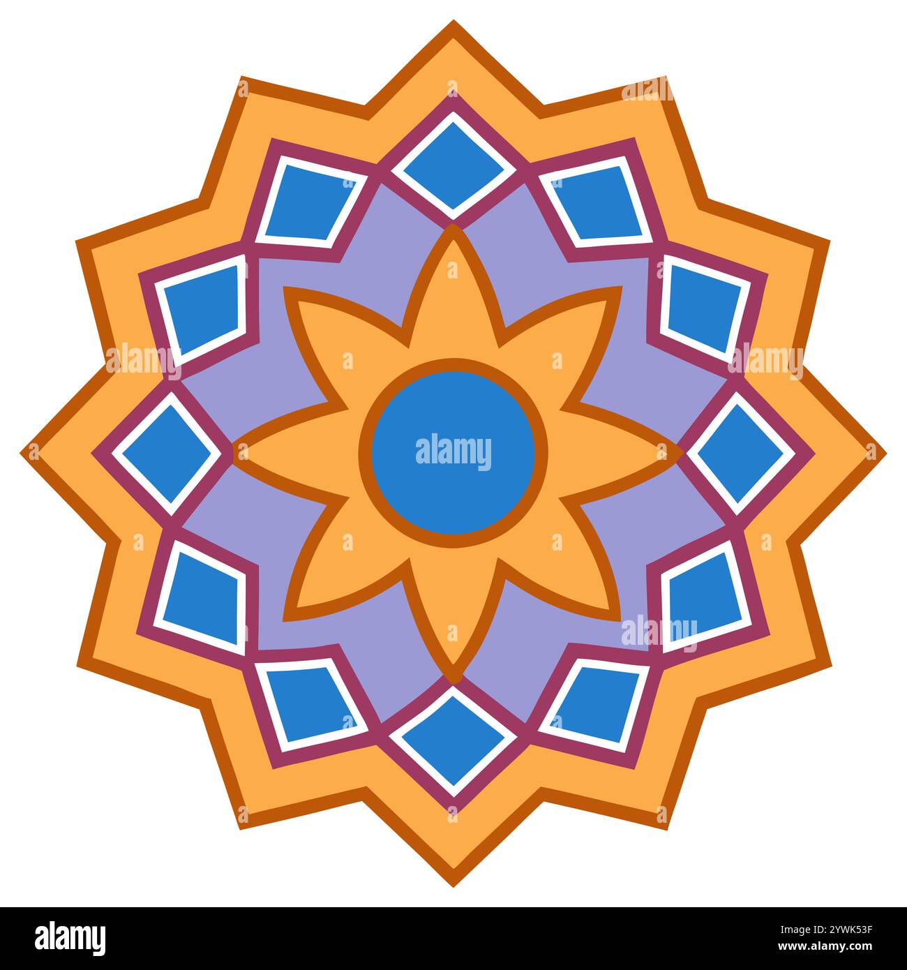 Beautiful Islamic Geometric Pattern - Elegant Arabic Star Design for ...