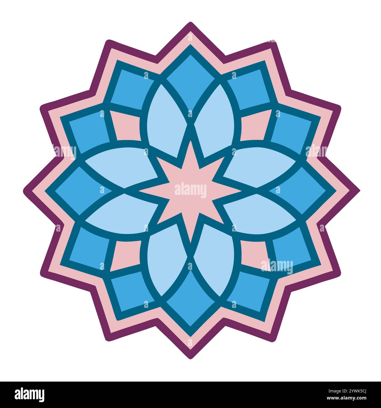 Beautiful Islamic Geometric Pattern - Elegant Arabic Star Design for ...