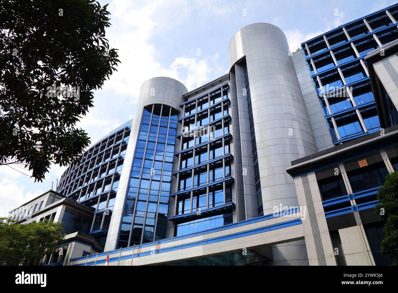 SINGAPORE CITY, SINGAPORE - MARCH 13, 2024: The Treasury building in ...