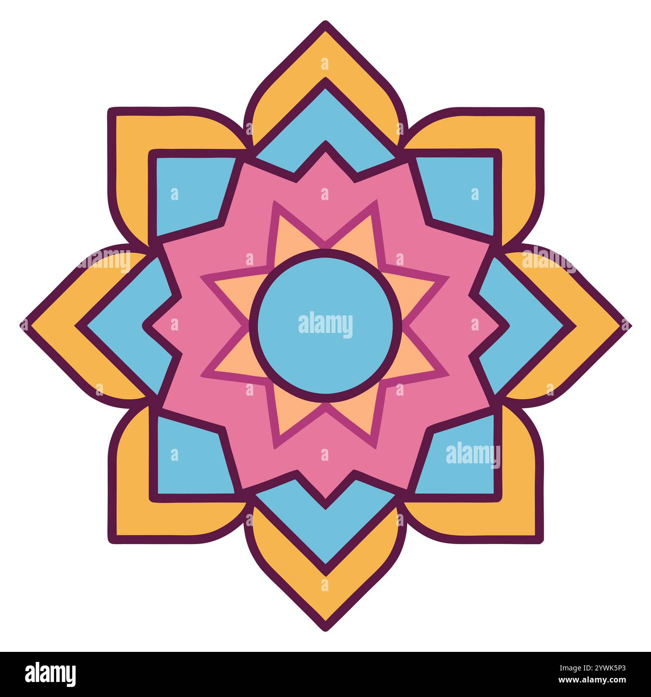 Beautiful Islamic Geometric Pattern - Elegant Arabic Star Design for ...