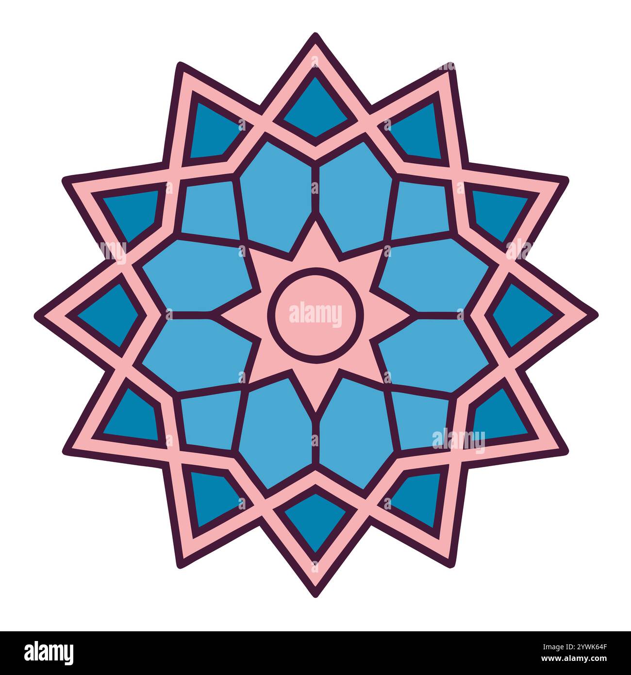 Beautiful Islamic Geometric Pattern - Elegant Arabic Star Design for ...