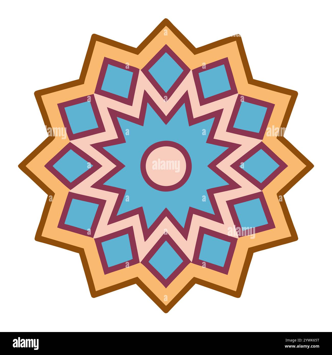 Beautiful Islamic Geometric Pattern - Elegant Arabic Star Design for ...