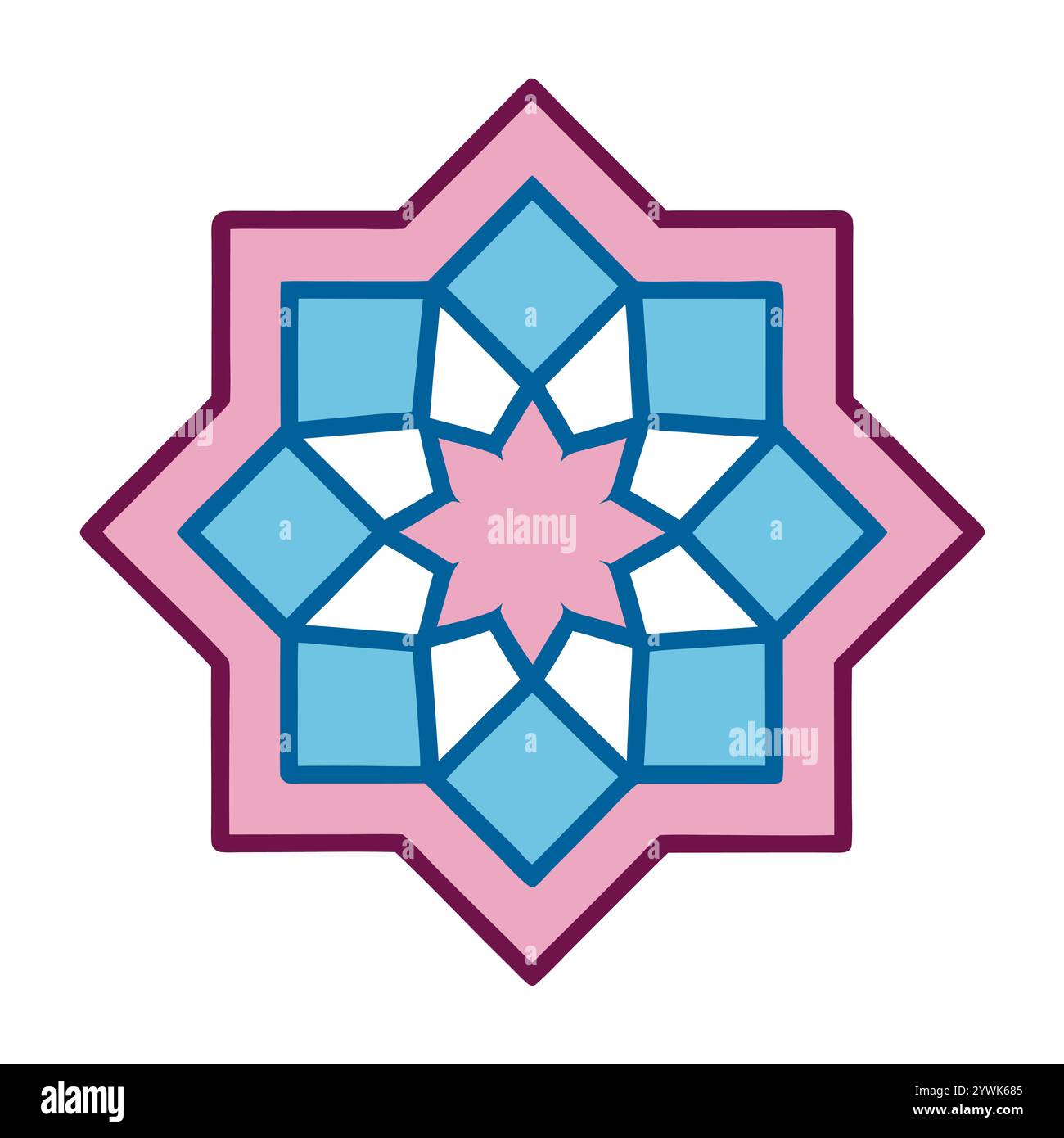 Beautiful Islamic Geometric Pattern - Elegant Arabic Star Design for ...