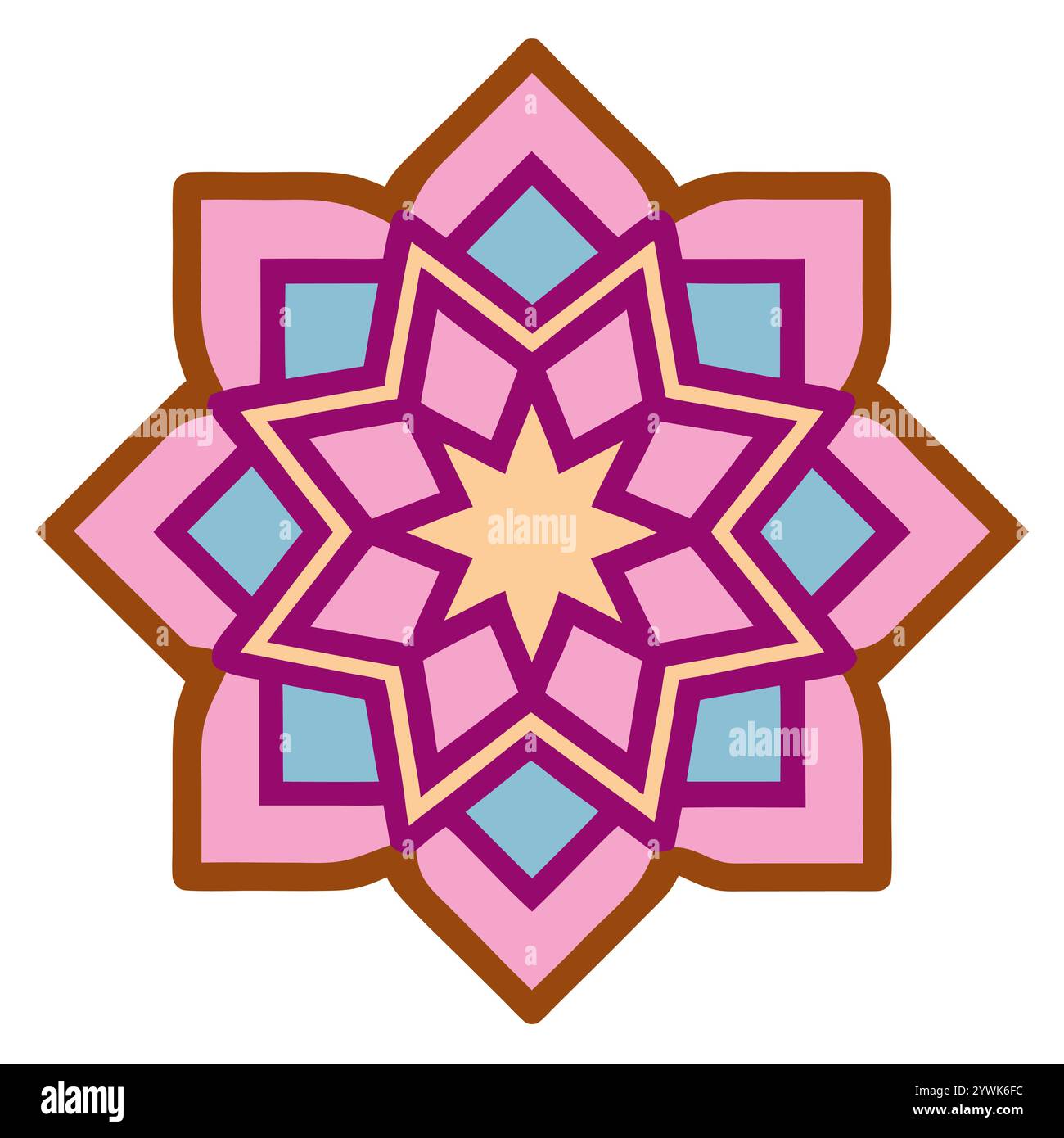 Beautiful Islamic Geometric Pattern - Elegant Arabic Star Design for ...