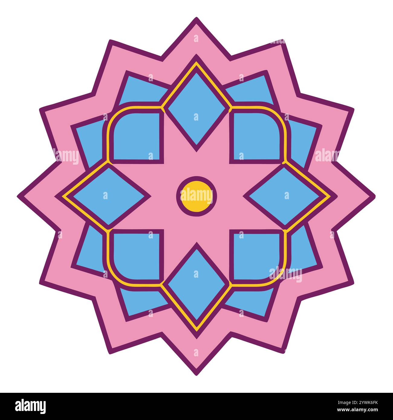 Beautiful Islamic Geometric Pattern - Elegant Arabic Star Design for ...