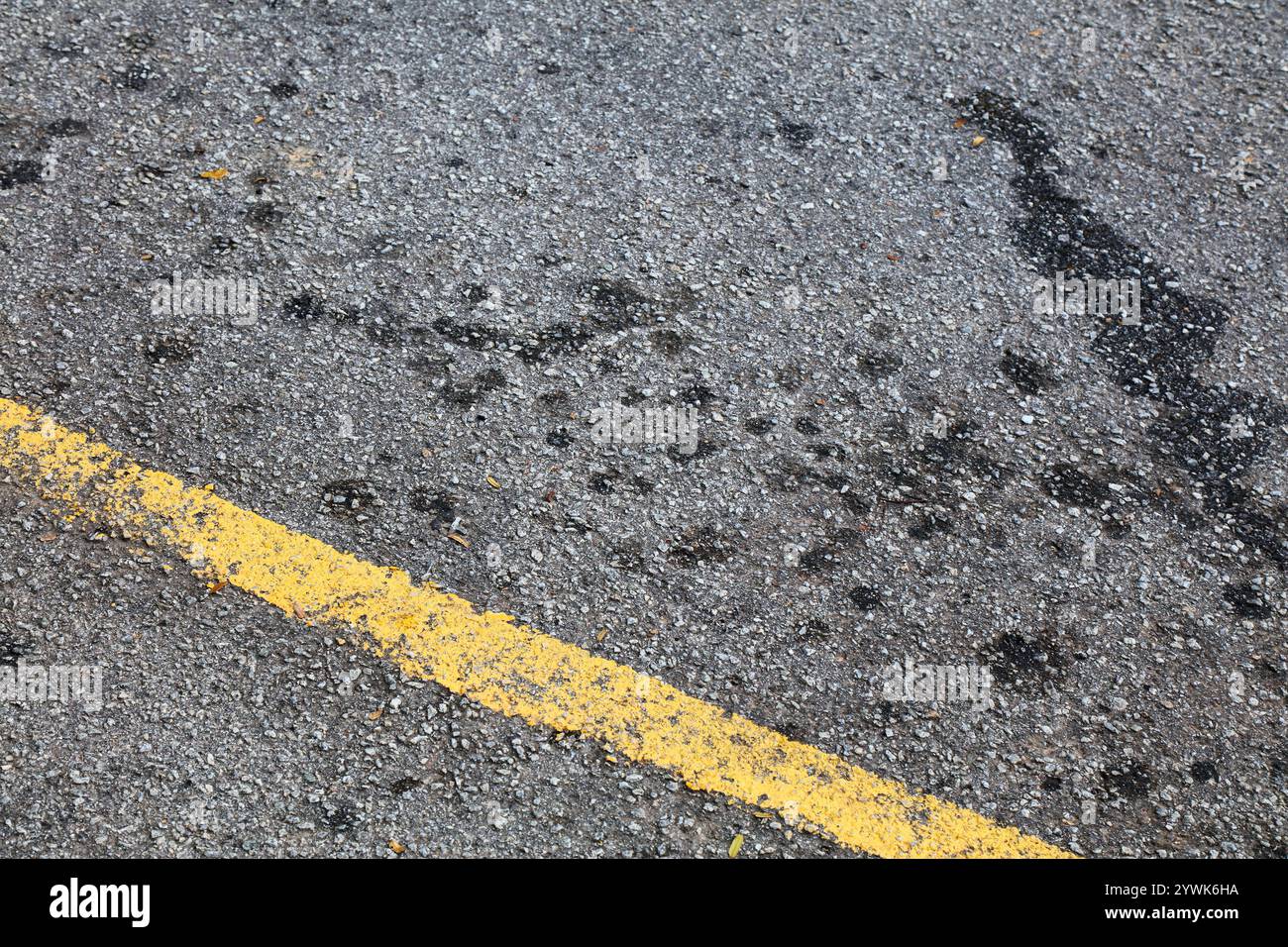 Parking oil stains in Malaysia. Ground pollution problem. Oil spots on ...
