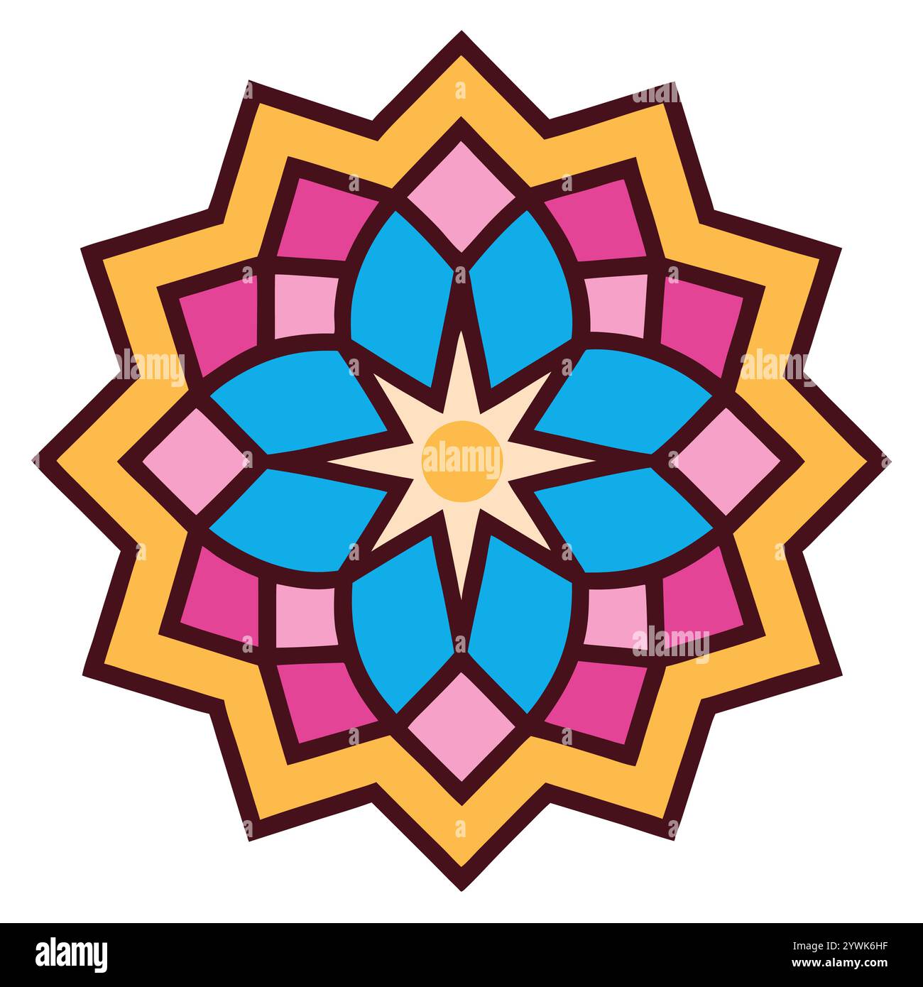 Beautiful Islamic Geometric Pattern - Elegant Arabic Star Design for ...