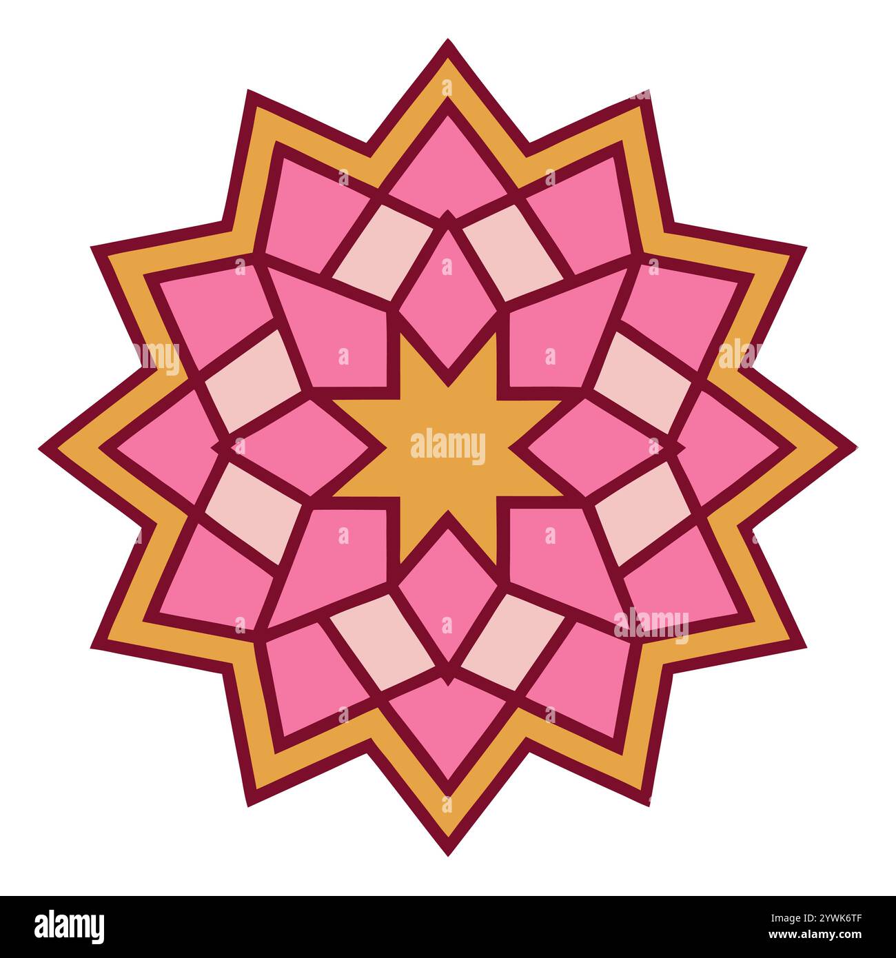 Beautiful Islamic Geometric Pattern - Elegant Arabic Star Design for ...