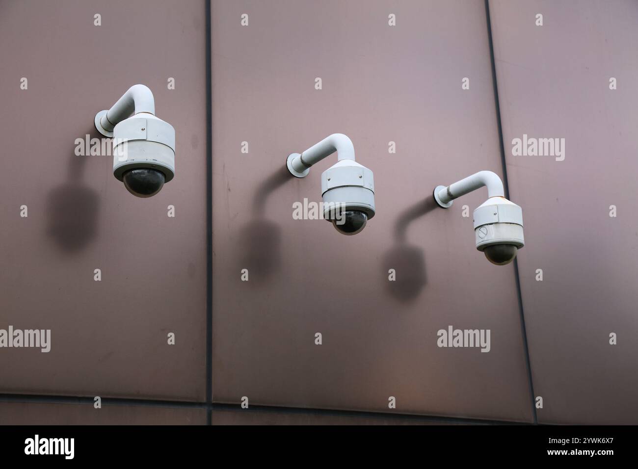 Security cameras in Singapore City. CCTV equipment. Security ...