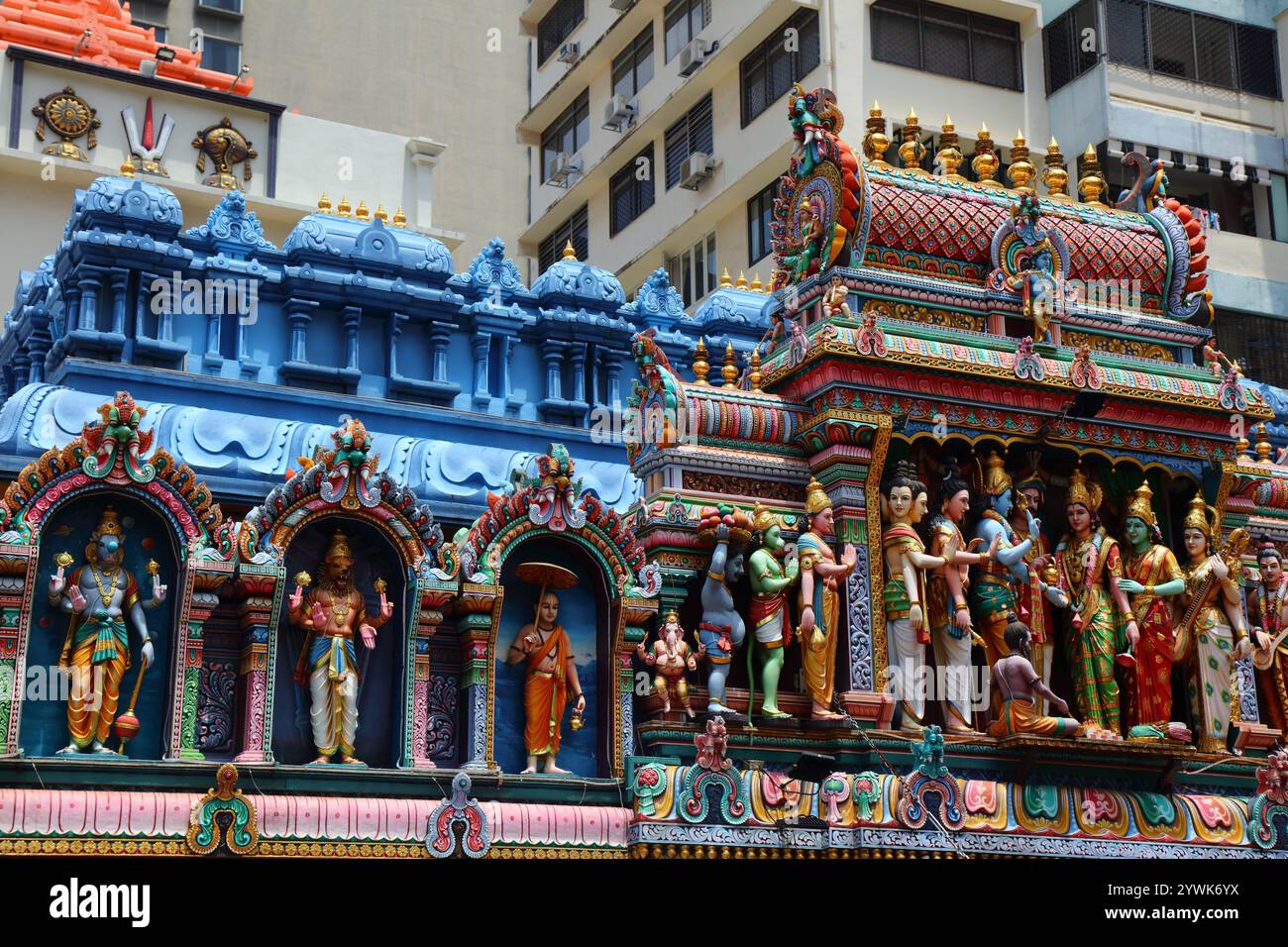 Sri Krishnan Temple in Waterloo Street, Singapore. Religious landmark ...