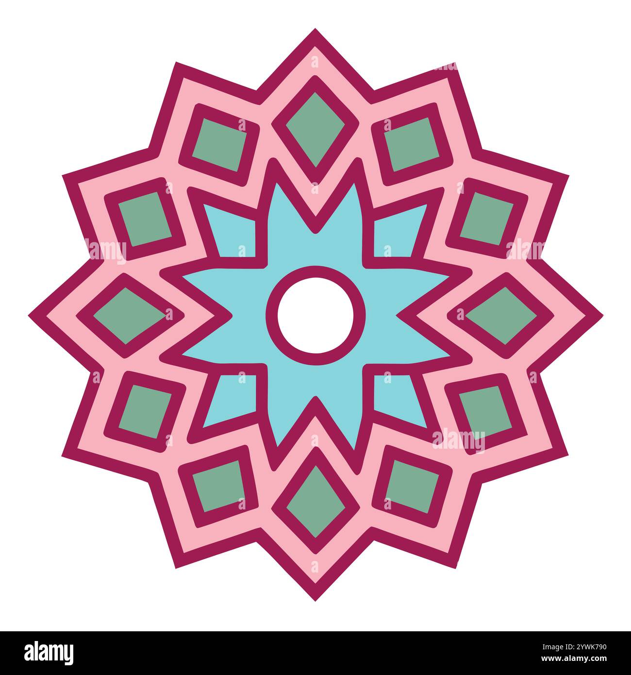 Beautiful Islamic Geometric Pattern - Elegant Arabic Star Design for ...