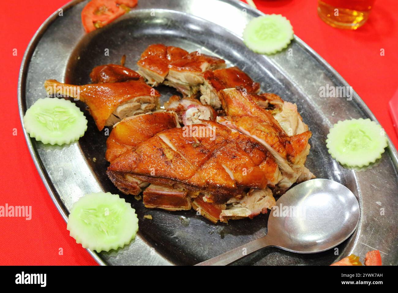 Chinese food in Kuala Lumpur, Malaysia. Pei pa duck (pipa duck) served ...
