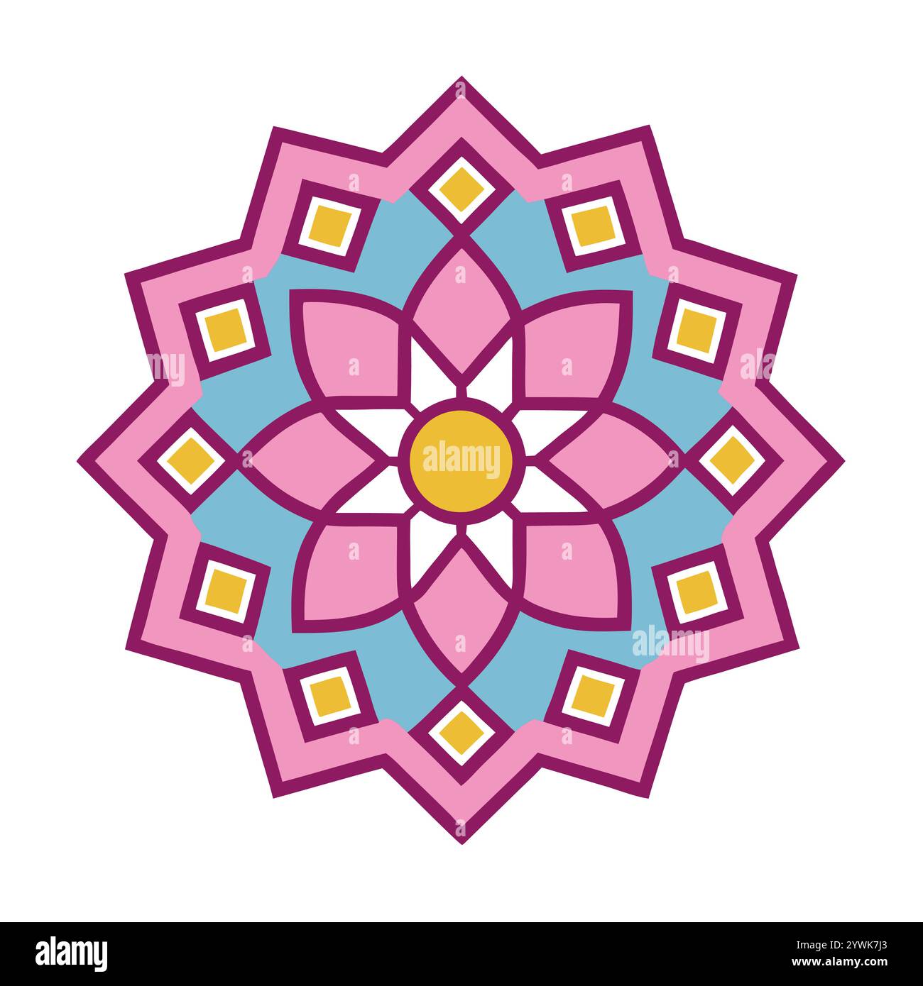 Beautiful Islamic Geometric Pattern - Elegant Arabic Star Design for ...