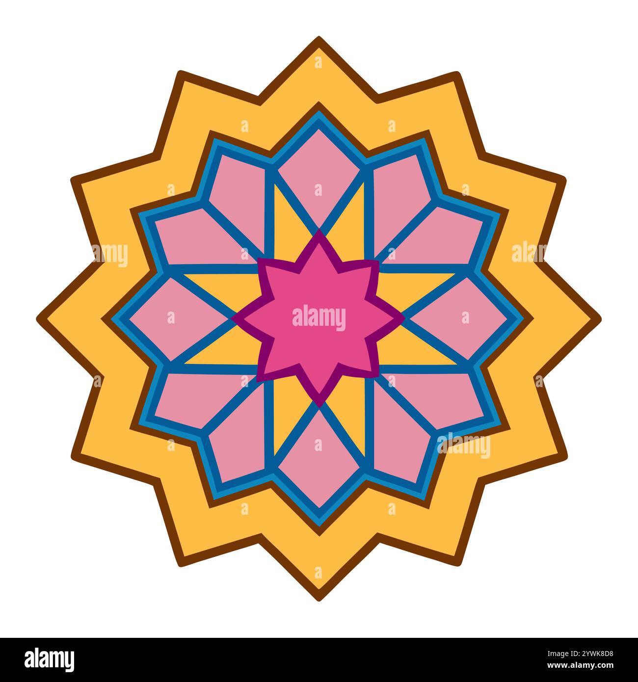 Beautiful Islamic Geometric Pattern - Elegant Arabic Star Design for ...