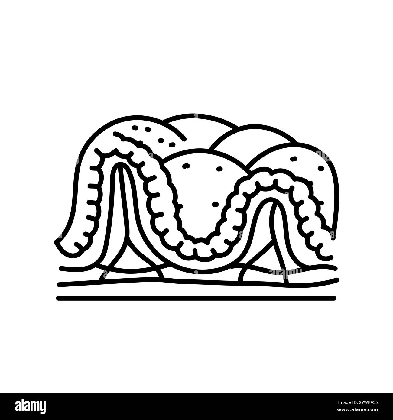 Celiac disease color line icon. Autoimmune diseases. Vector isolated ...