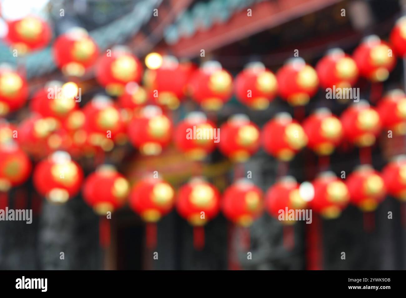 Defocused photo of Hong San Si Temple in Kuching, Malaysia Stock Photo ...
