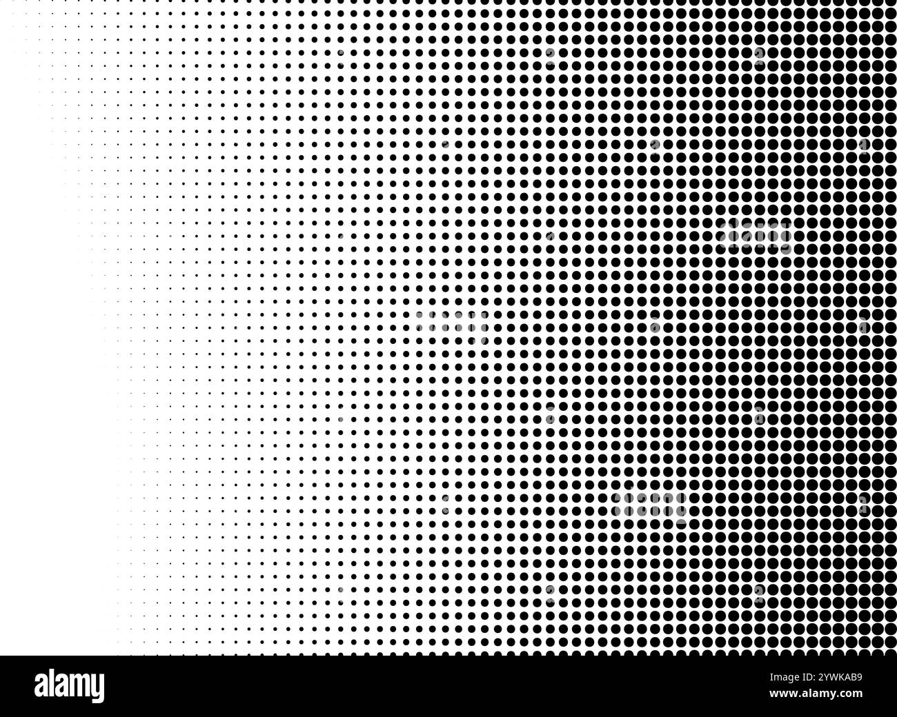 Abstract halftone gradient design with black dots on a white background ...