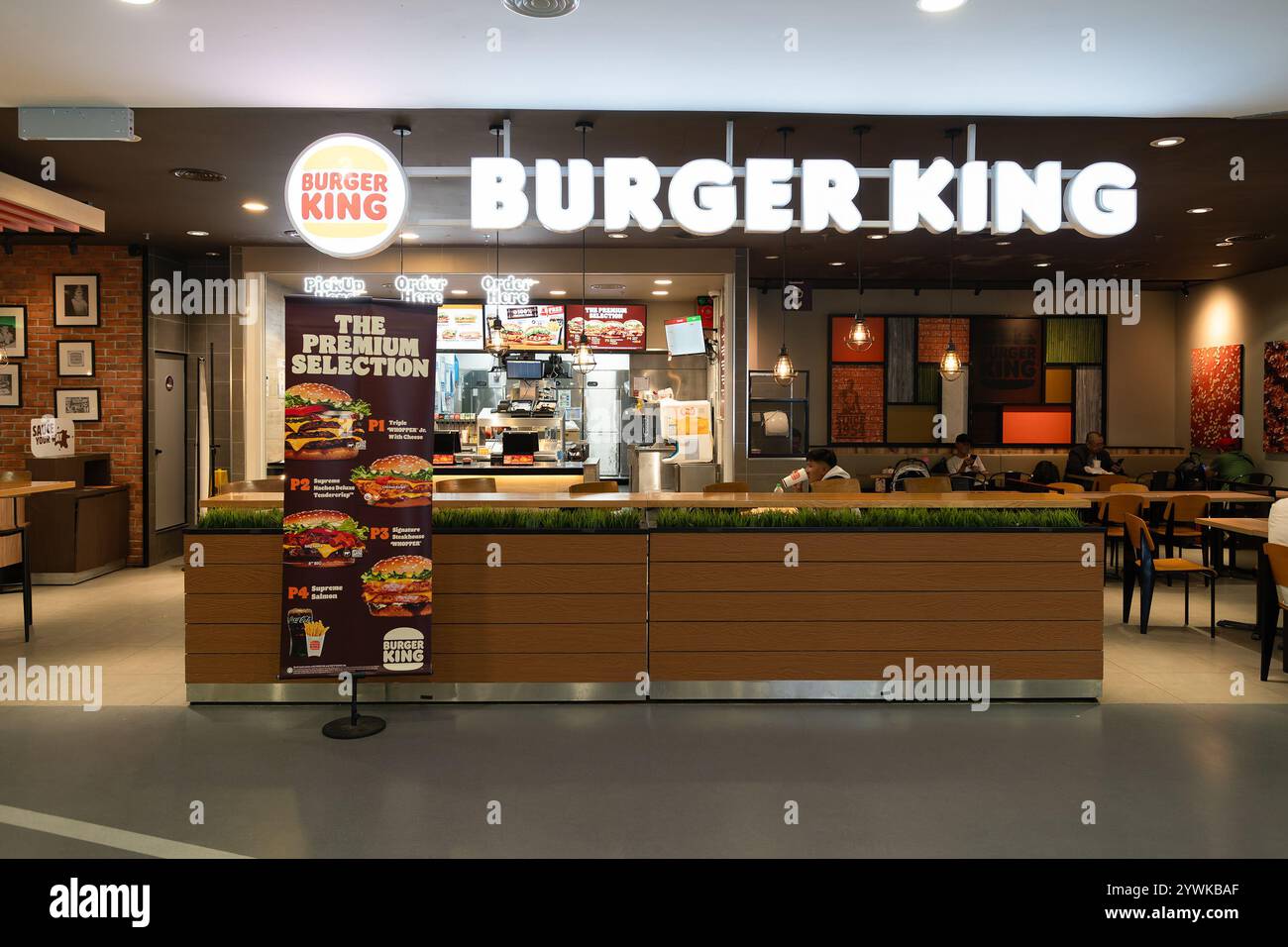 SENAI, MALAYSIA - NOVEMBER 27, 2023: Burger King fast food restaurant ...