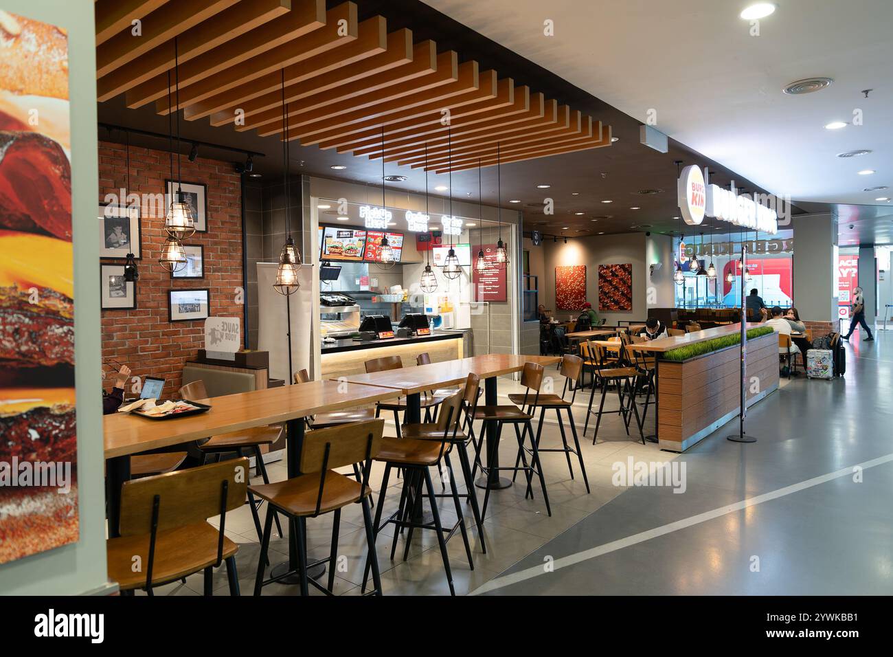 SENAI, MALAYSIA - NOVEMBER 27, 2023: Burger King fast food restaurant ...