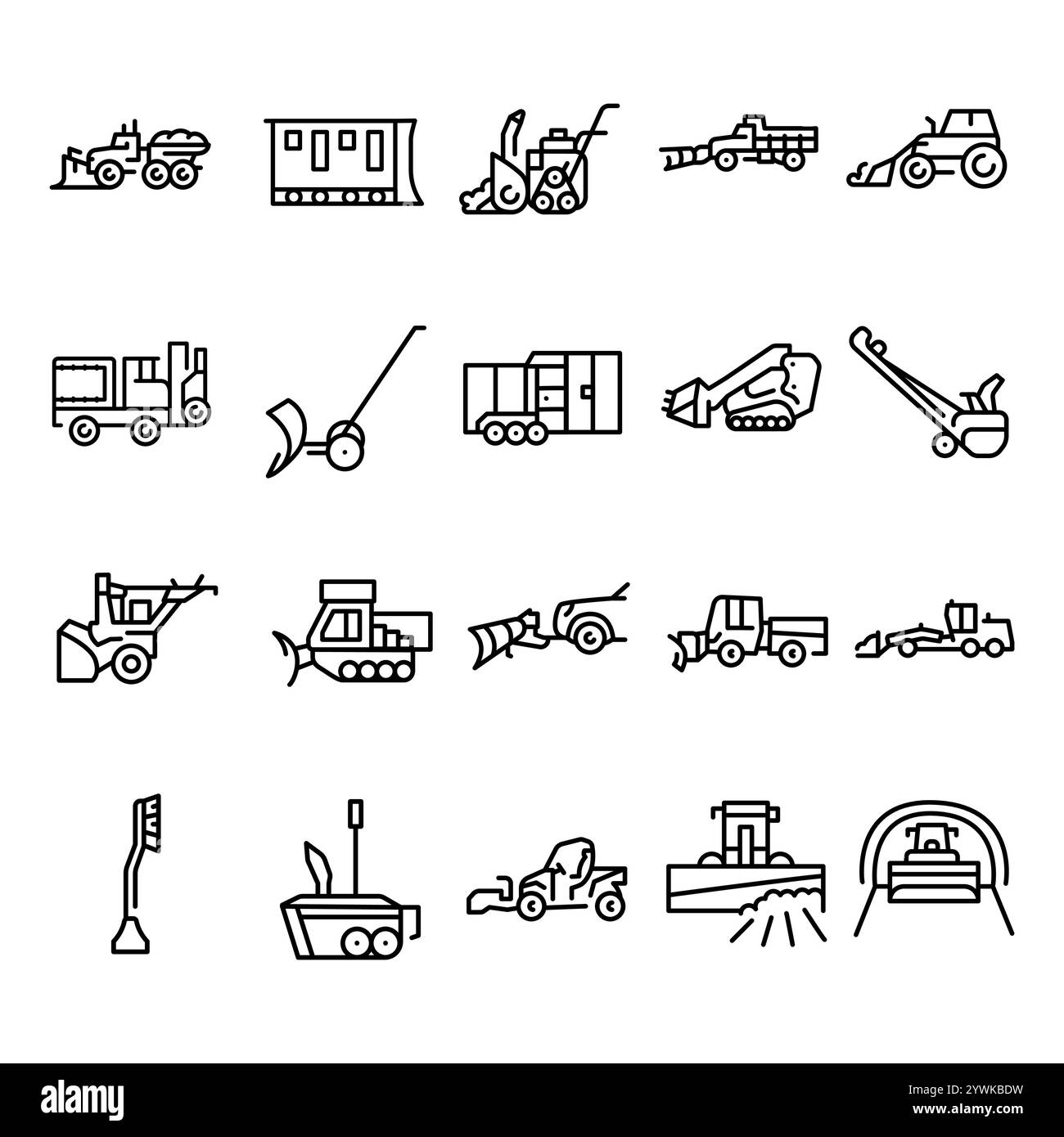 Rotary snow cutter hi-res stock photography and images - Alamy