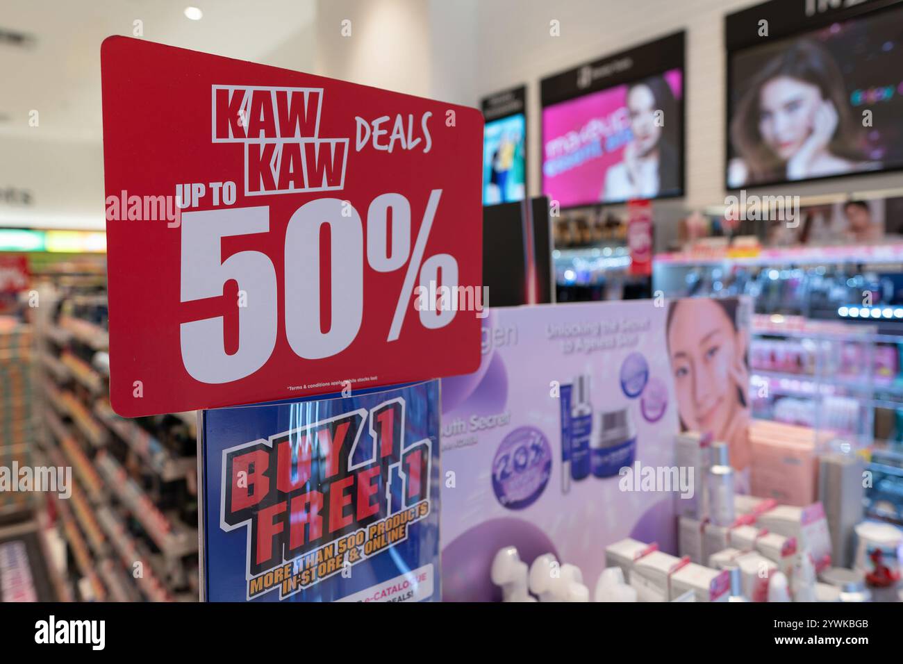 KUALA LUMPUR, MALAYSIA - NOVEMBER 27, 2023: close up shot of a deal ...