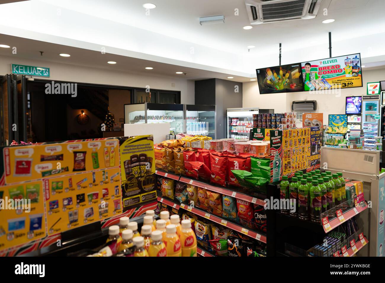 KUALA LUMPUR, MALAYSIA - DECEMBER 01, 2023: goods on display at 7 ...
