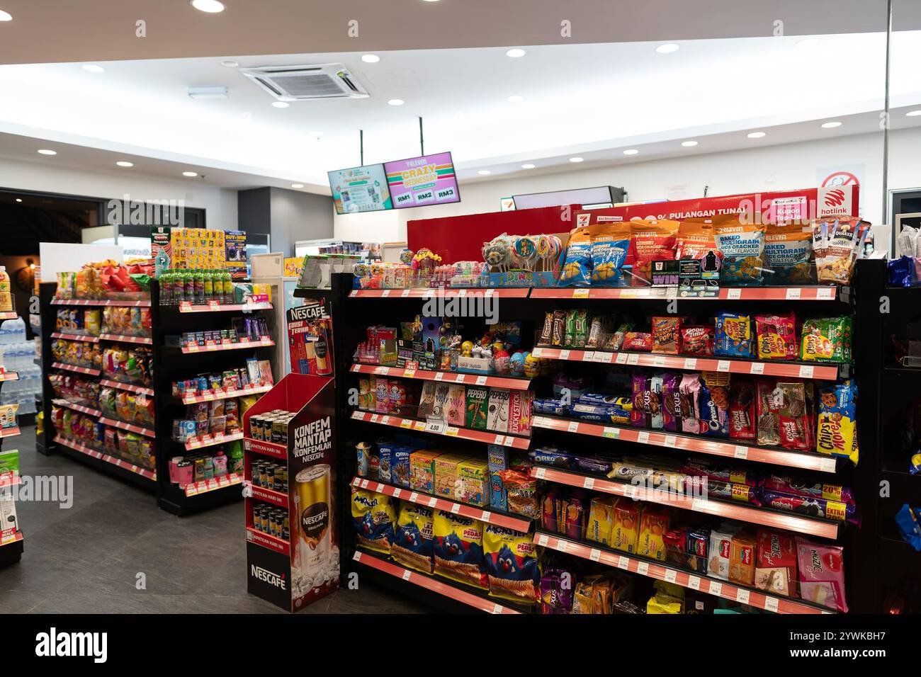 KUALA LUMPUR, MALAYSIA - DECEMBER 01, 2023: goods on display at 7 ...