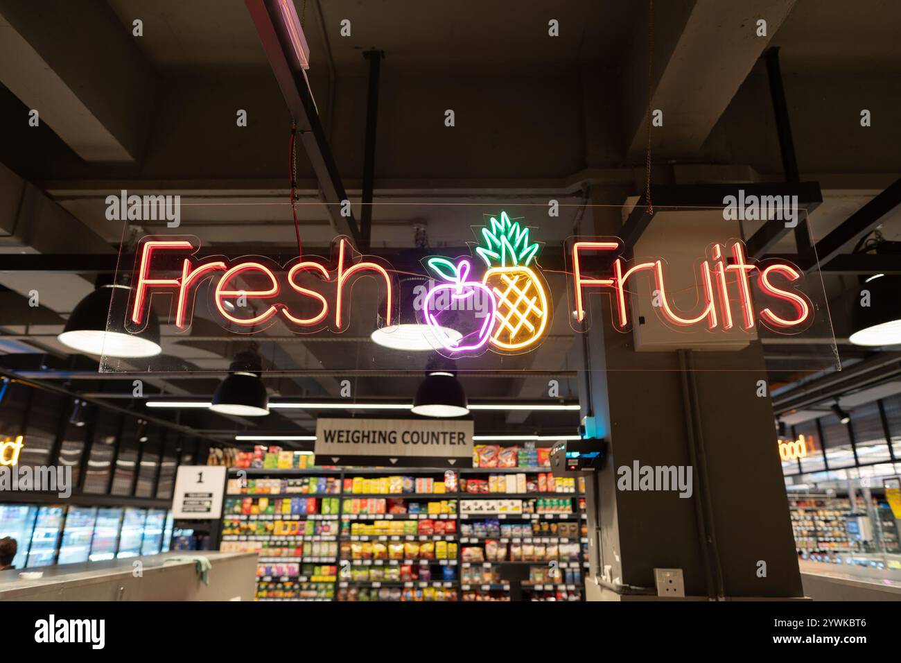 KUALA LUMPUR, MALAYSIA - DECEMBER 01, 2023: fresh fruits and vegetables ...