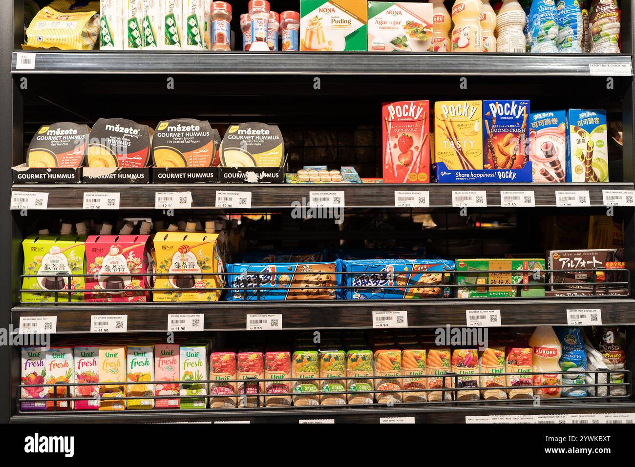 KUALA LUMPUR, MALAYSIA - DECEMBER 01, 2023: products on shelves in Star ...
