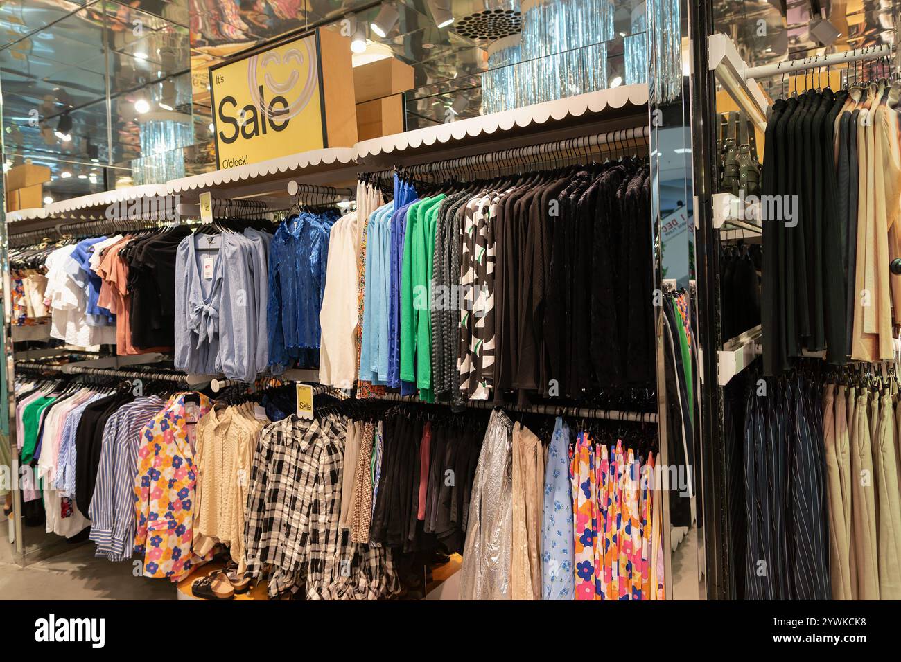 KUALA LUMPUR, MALAYSIA - DECEMBER 02, 2023: interior shot of the Monki ...