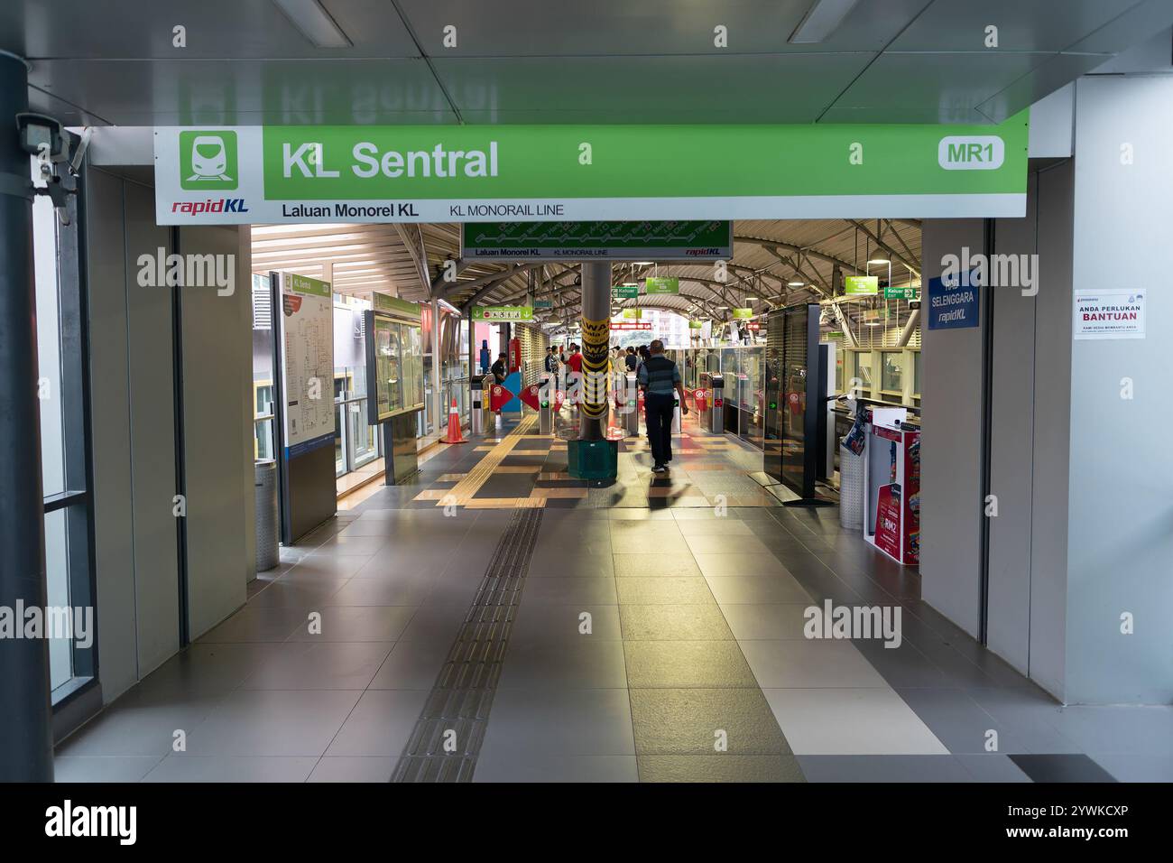 KUALA LUMPUR, MALAYSIA - DECEMBER 02, 2023: interior of KL Sentral ...