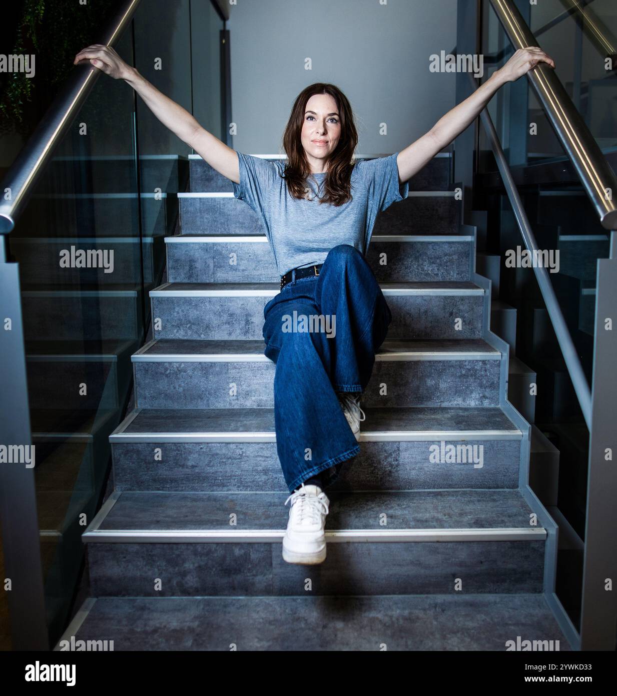 Berlin, Germany. 10th Dec, 2024. Actress Kim Riedle during a photo ...